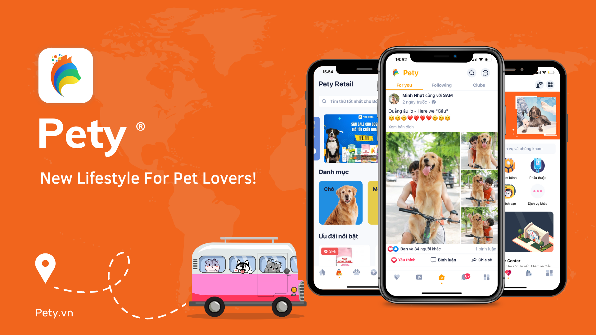 Khám Phá Pety - Ứng Dụng Của Người Yêu Thú Cưng